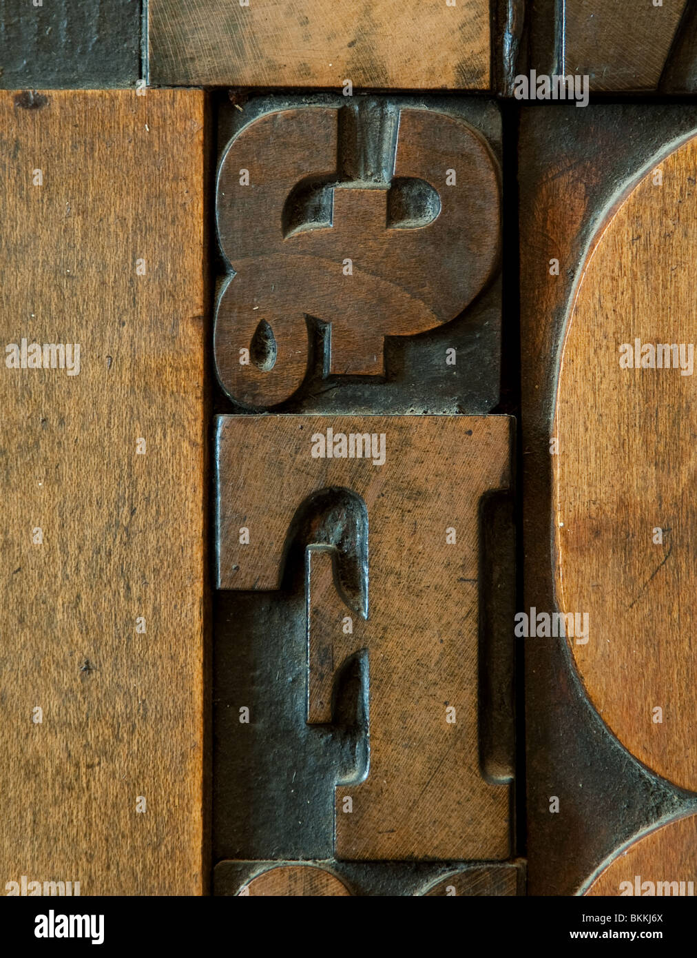Wooden printing blocks Stock Photo - Alamy