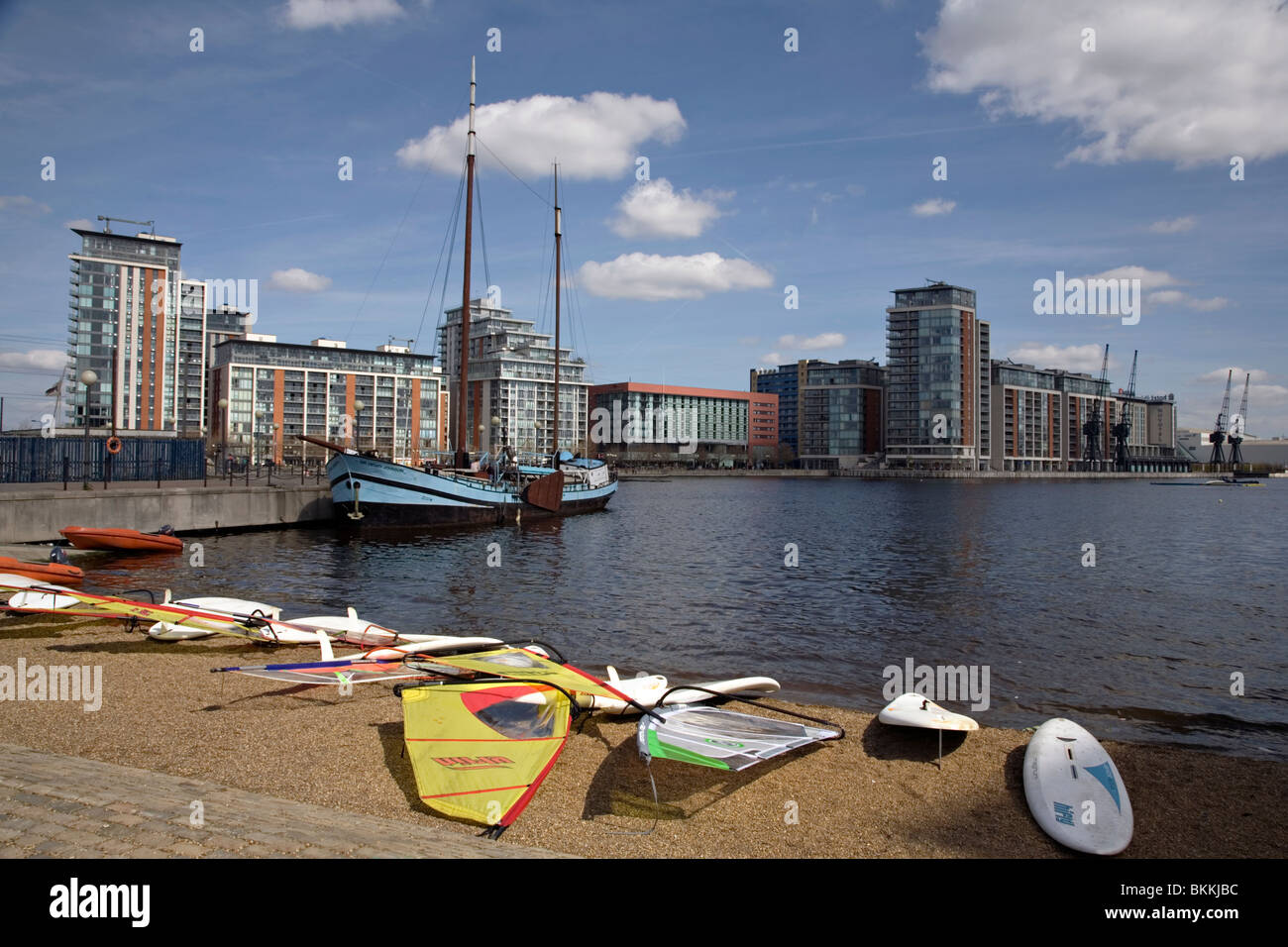 watersports centre in london at the royal docks Stock Photo - Alamy