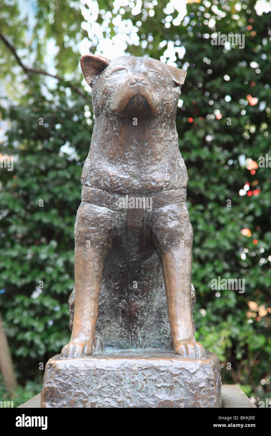 Hachiko Statue, popular meeting place, Shibuya, Tokyo, Japan, Asia ...