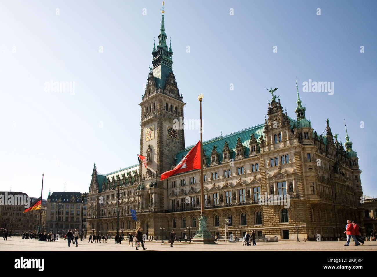 The city hall (Rathaus) in Hamburg, Germany Stock Photo - Alamy