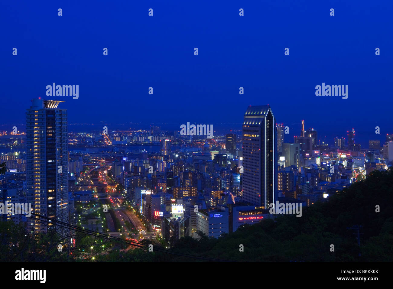 Night view of Kobe Stock Photo - Alamy
