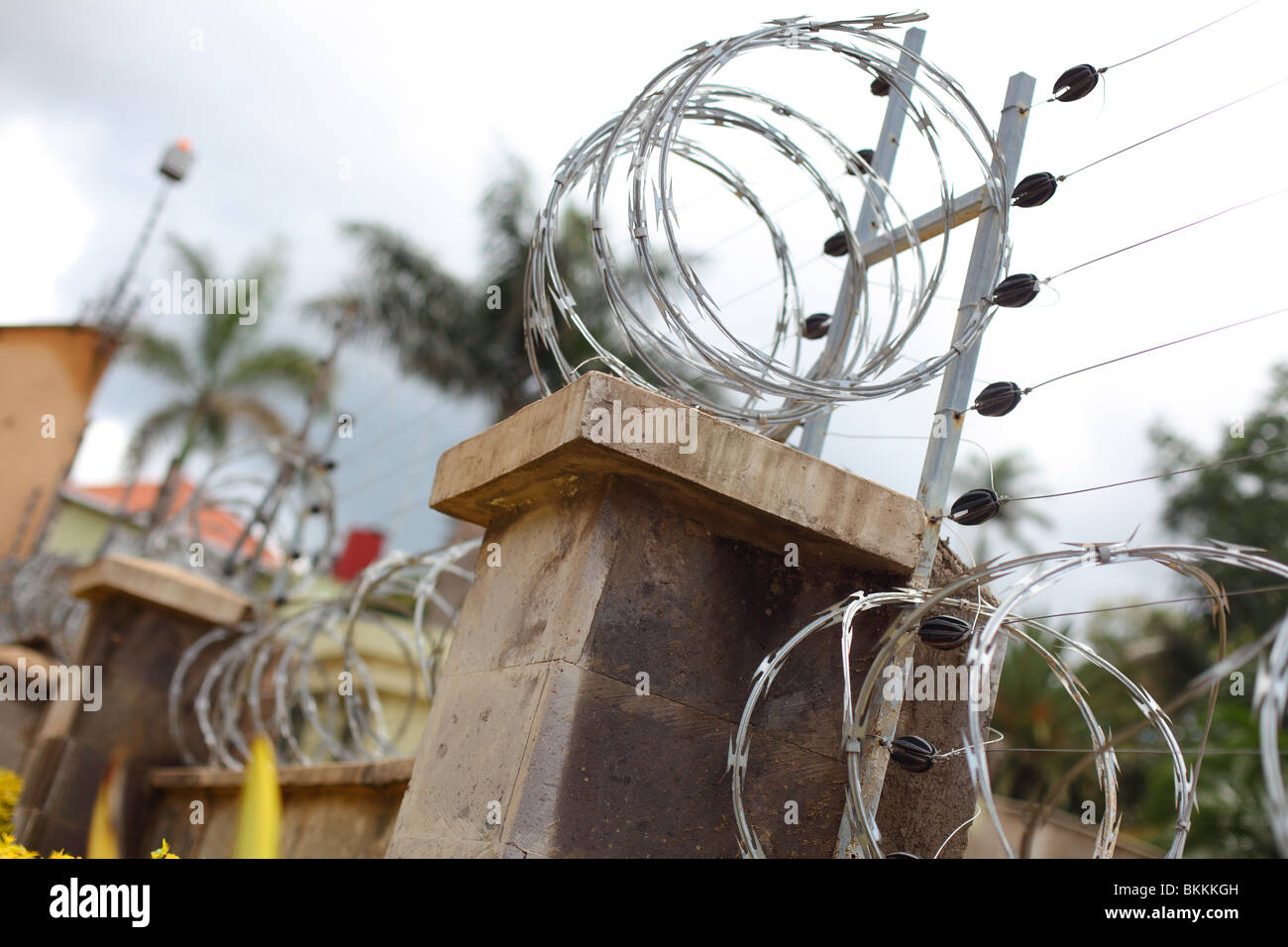 Security compound house hi-res stock photography and images - Alamy