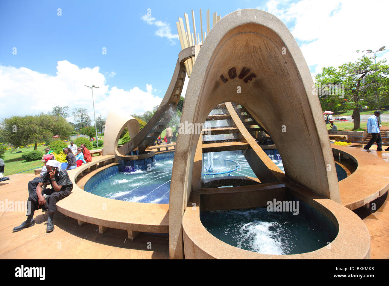 Nairobi, Kenya, East, Africa, downtown, Uhuru park Stock Photo - Alamy