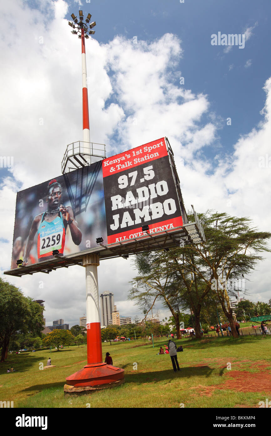 Nairobi, Kenya, East, Africa, downtown, Uhuru park Stock Photo - Alamy