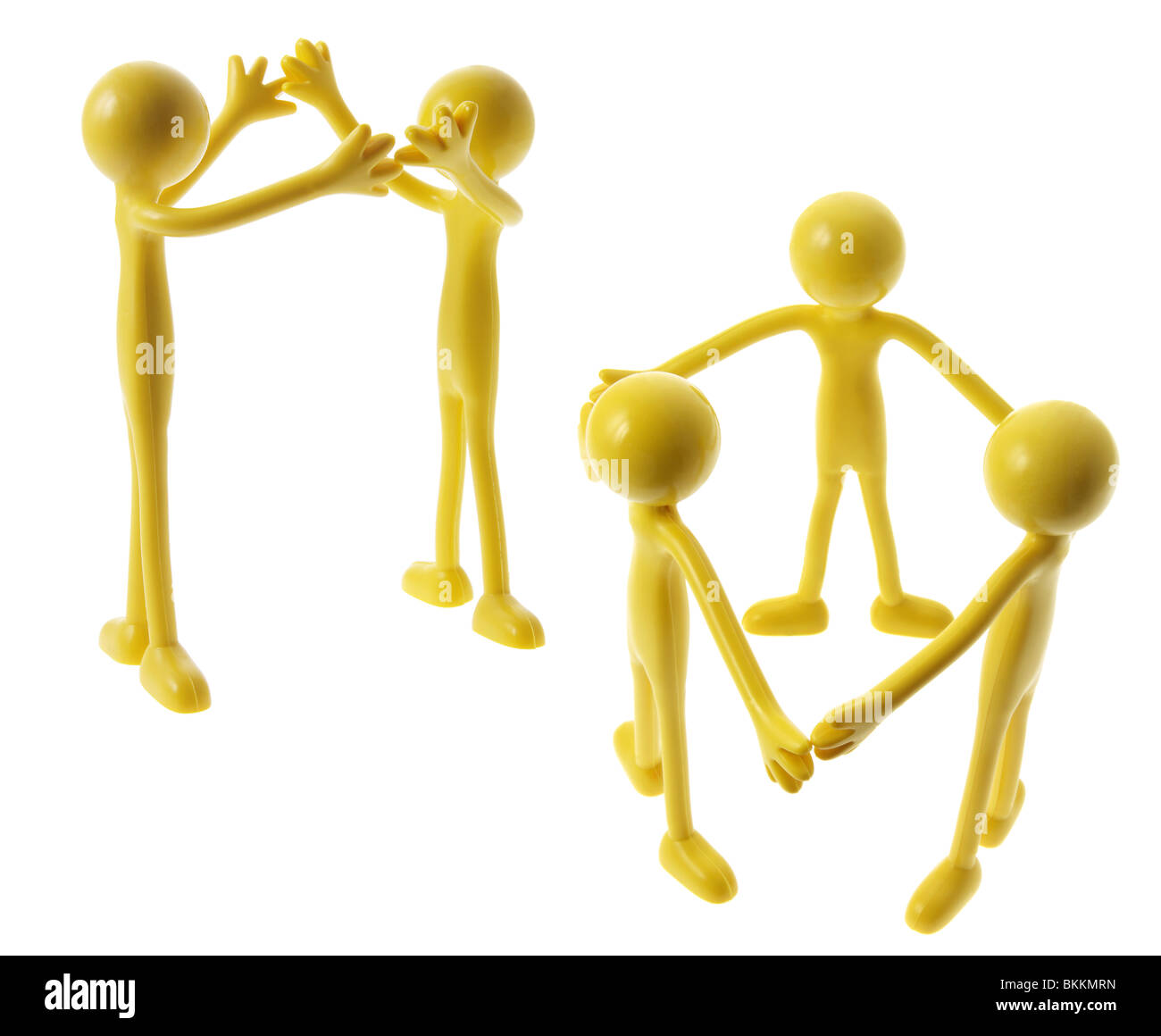 Group of Miniature Rubber Figures Stock Photo - Alamy
