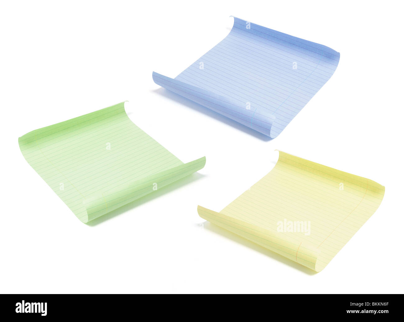 Color Note Papers Stock Photo - Alamy