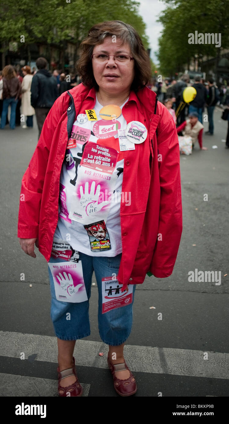 France's trade unions Demonstrating in May 1, Labor May Day ...