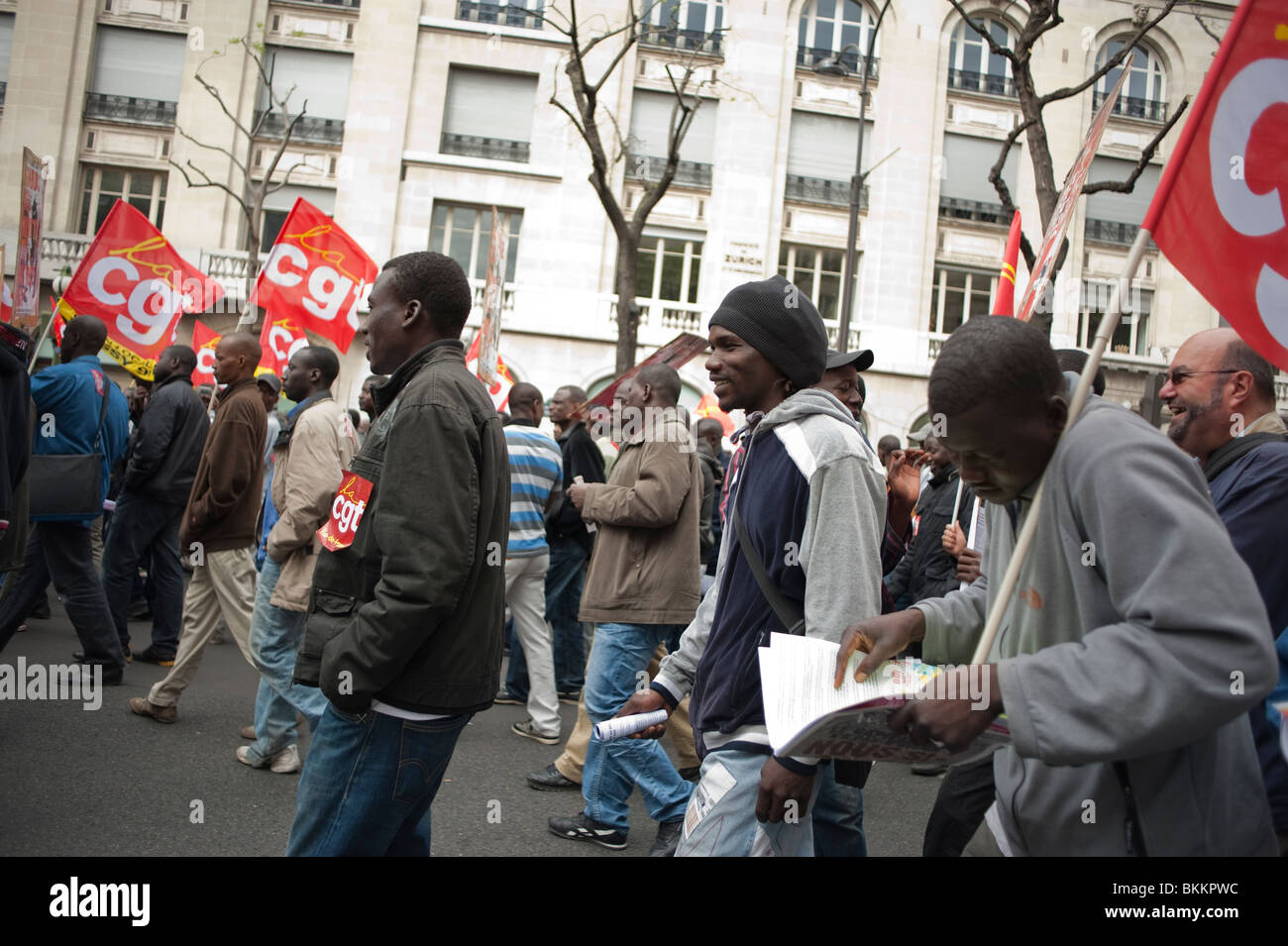 France's leading trade unions Demonstrating in labor day may ...