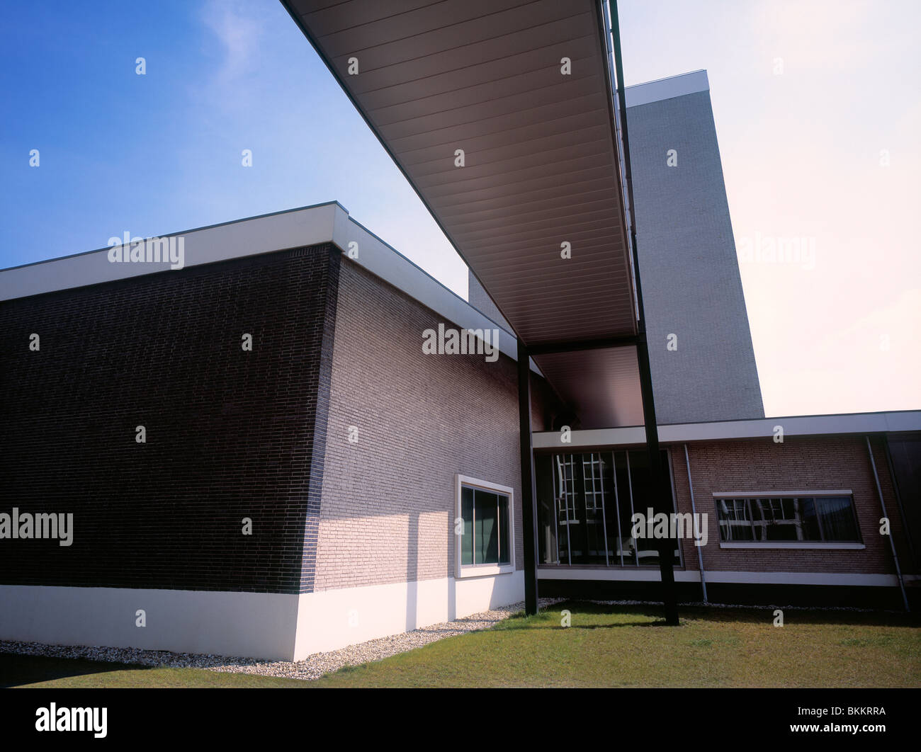 Geometric composition of a factory building Stock Photo - Alamy