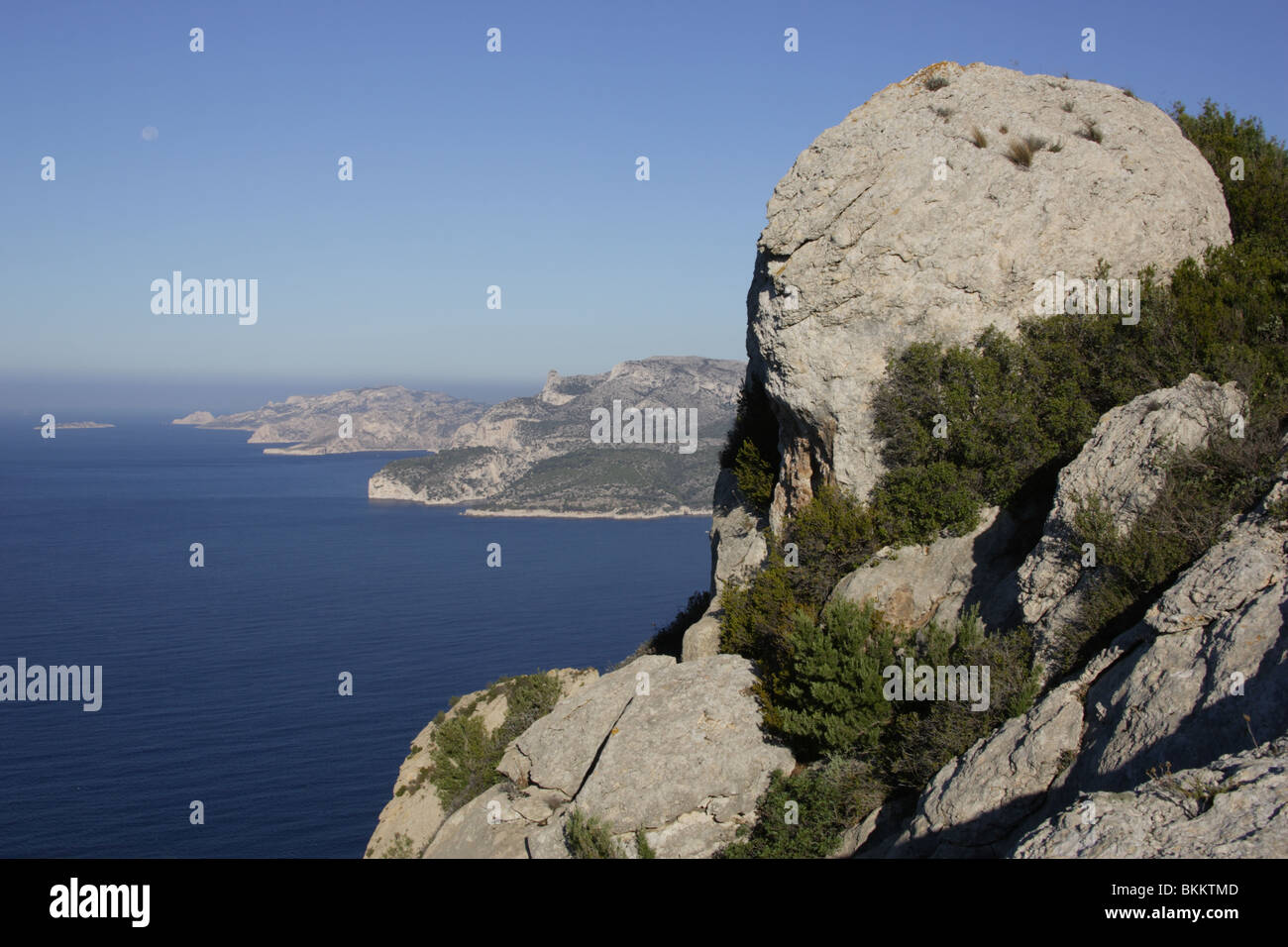 rockies inlet marseille cassis sea mediterranean provence france coast ...