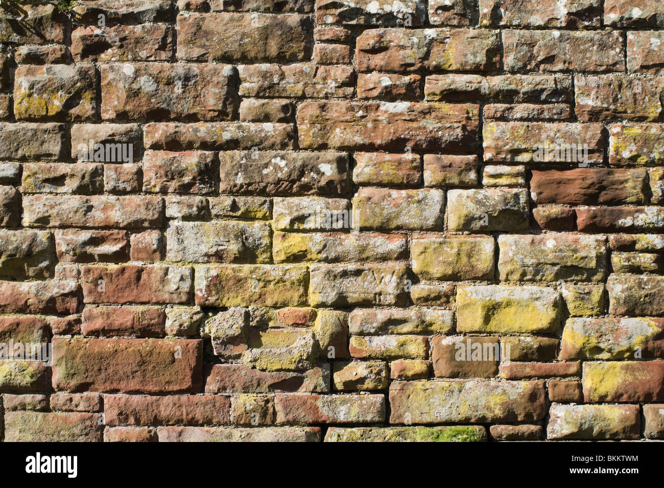 Texture or pattern shot naturally weathered red sandstone wall Stock ...