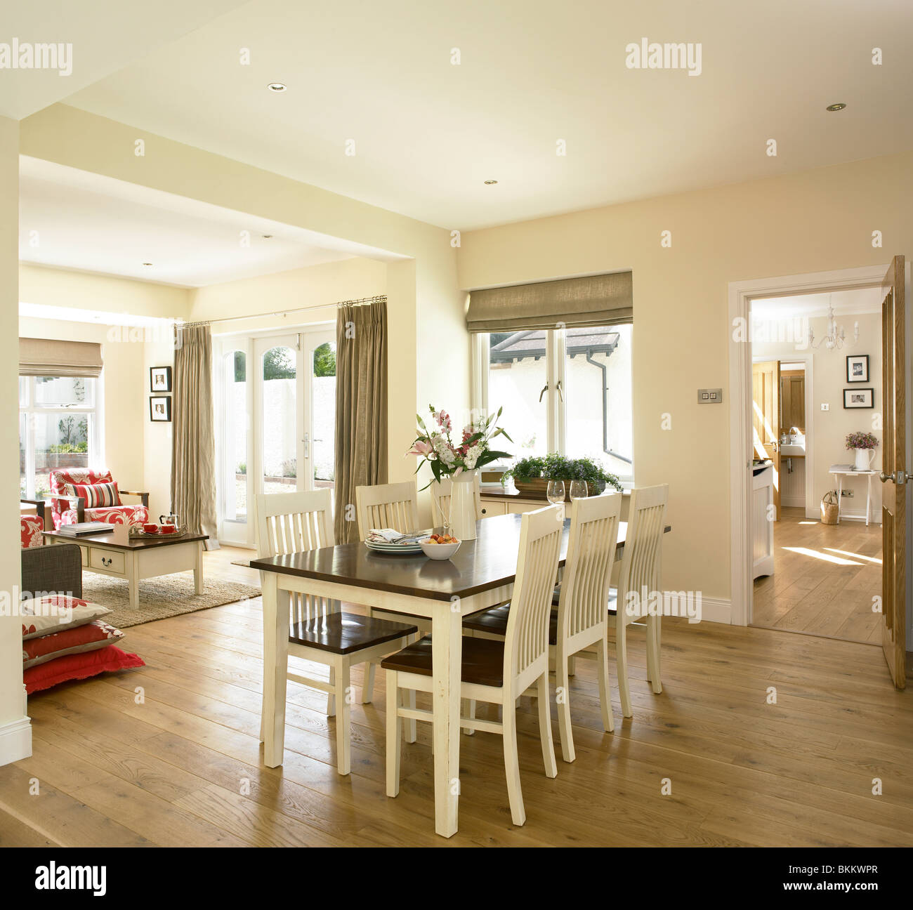 Dining area in a house Stock Photo - Alamy