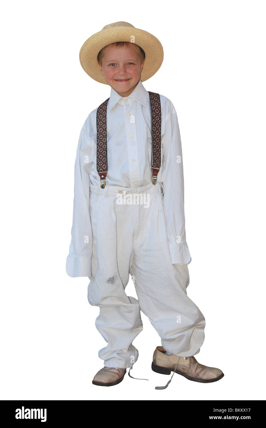 Maxim boy and his straw hat Stock Photo - Alamy