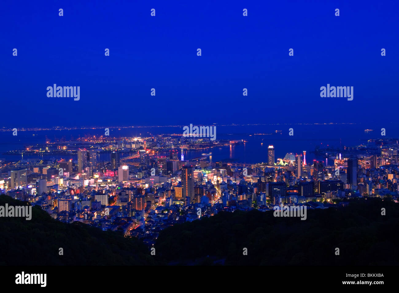 Night view of Kobe Stock Photo - Alamy