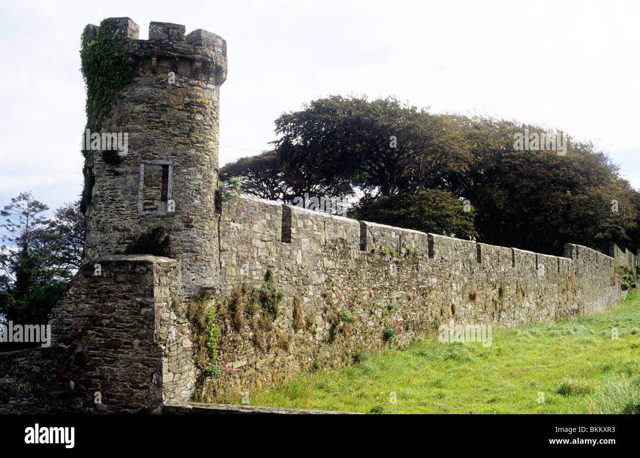 Medieval Town Wall, Youghal, County Cork, Ireland Eire Irish town walls ...