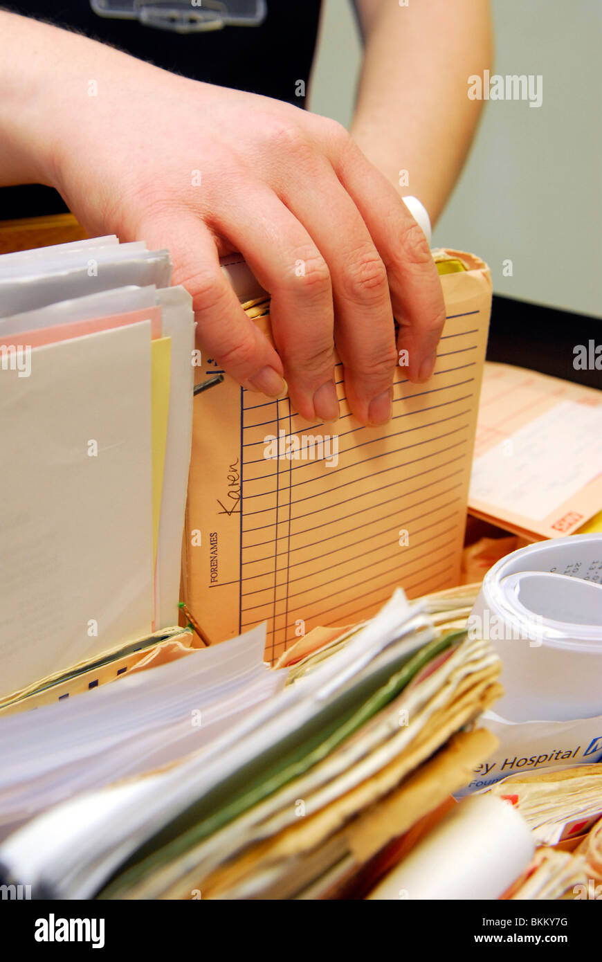 Nhs patient notes hi-res stock photography and images - Alamy