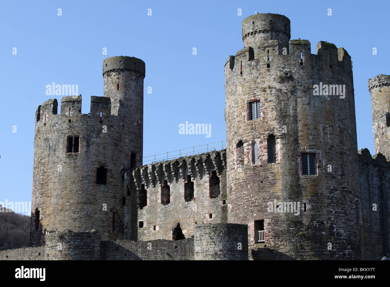 Conway (Conwy) Castle Stock Photo - Alamy