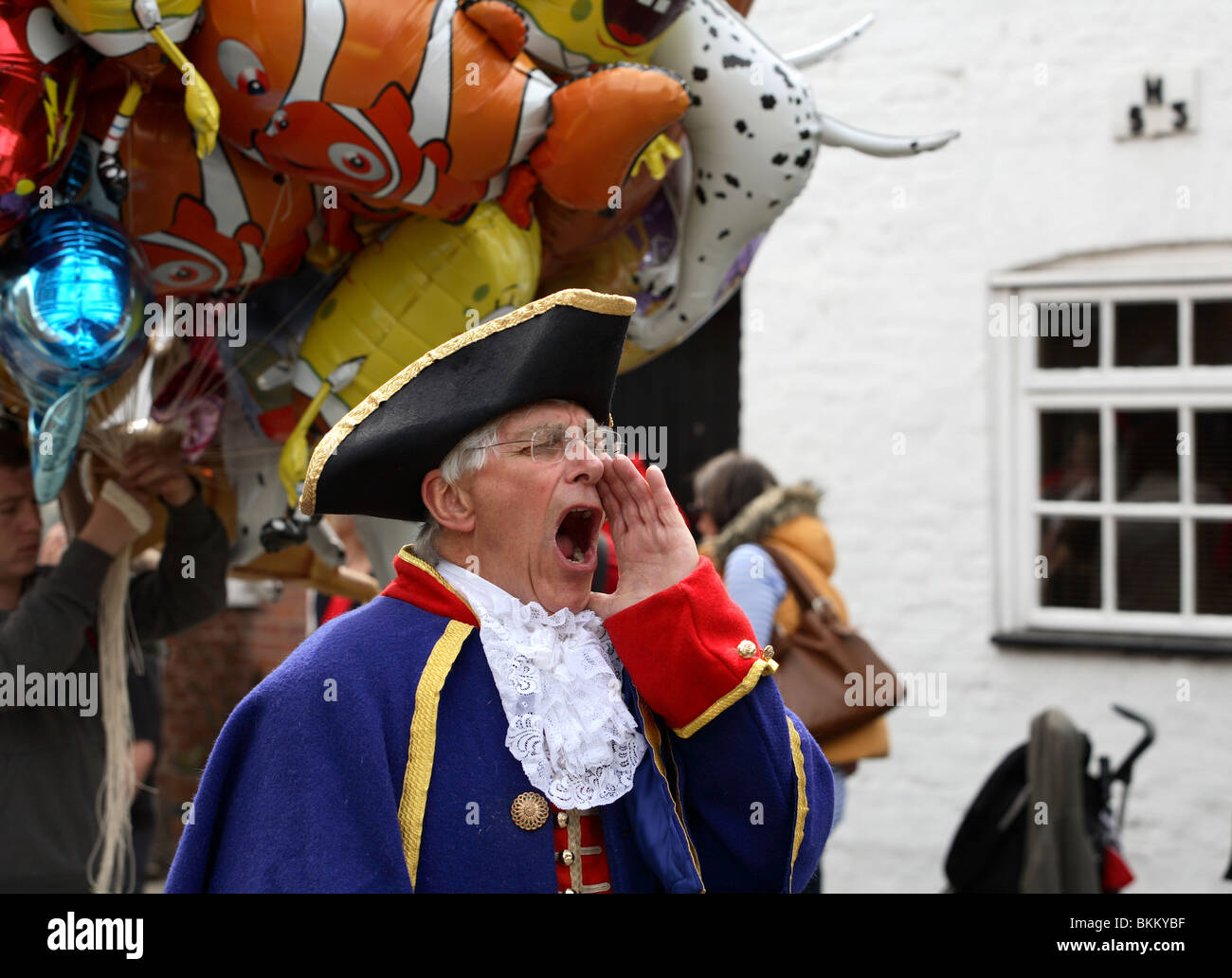 Town Crier Anthony MacDonald Smith leading the Royal May Day Procession ...
