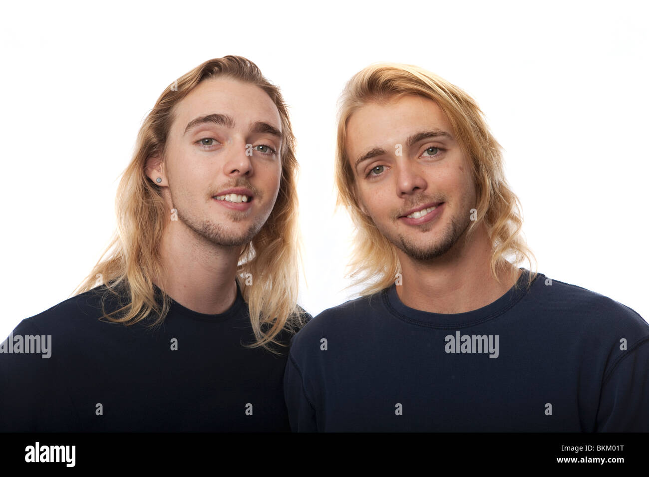 portrait of twin brothers Stock Photo - Alamy