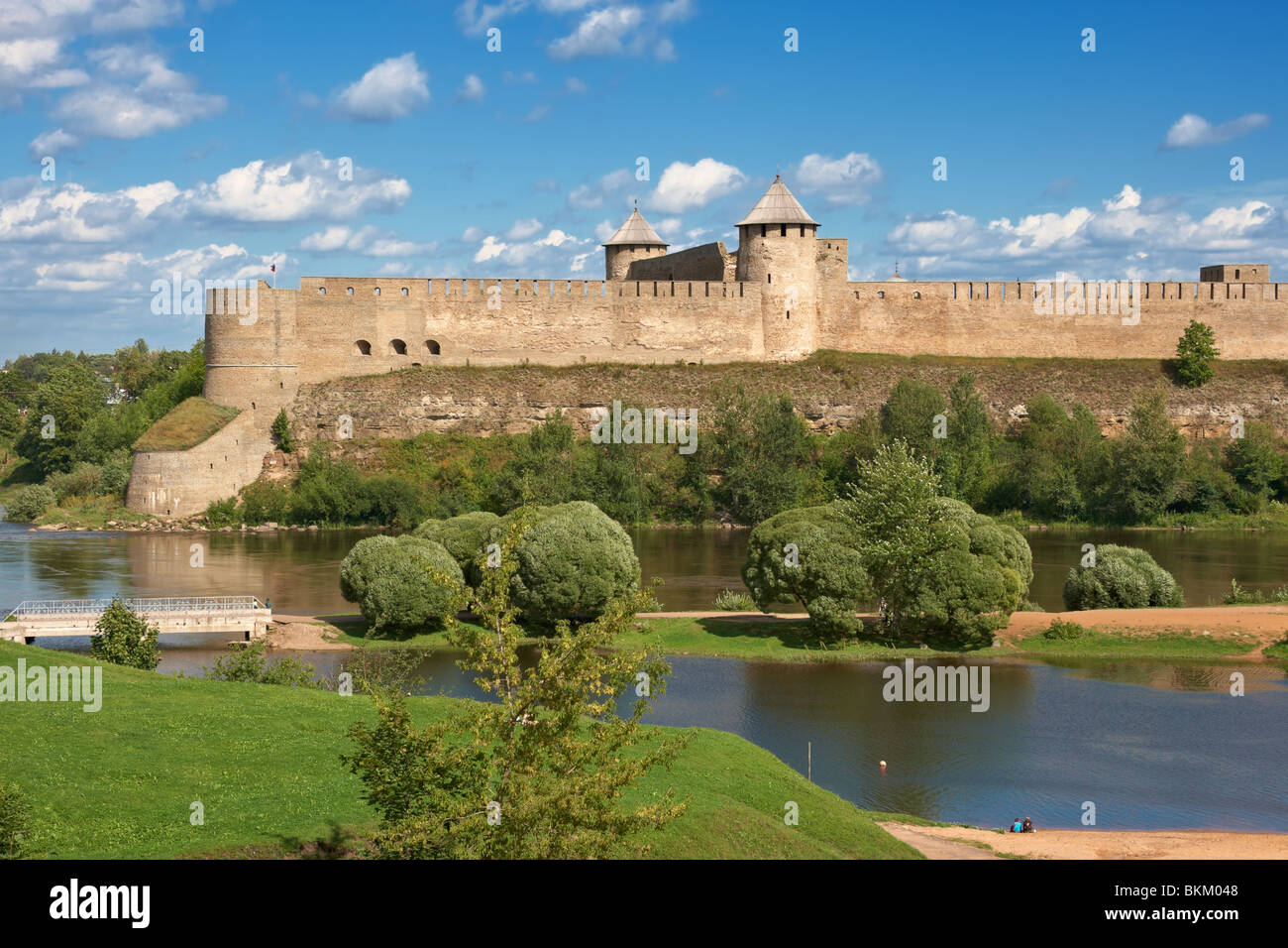 Ivangorod fortress, Russia Stock Photo - Alamy