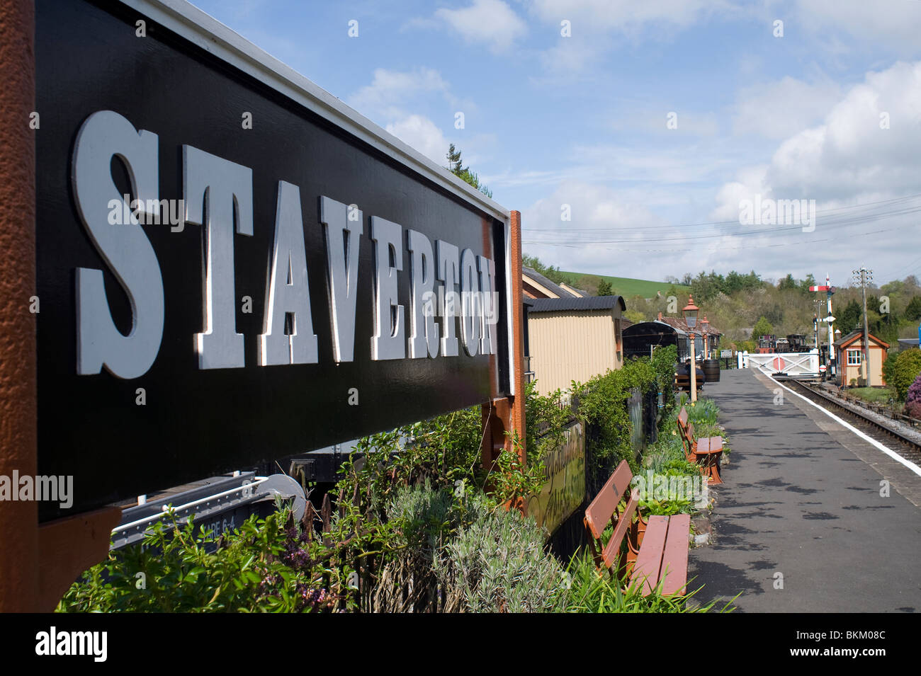 Railway buildings at staverton railway station hi-res stock photography ...
