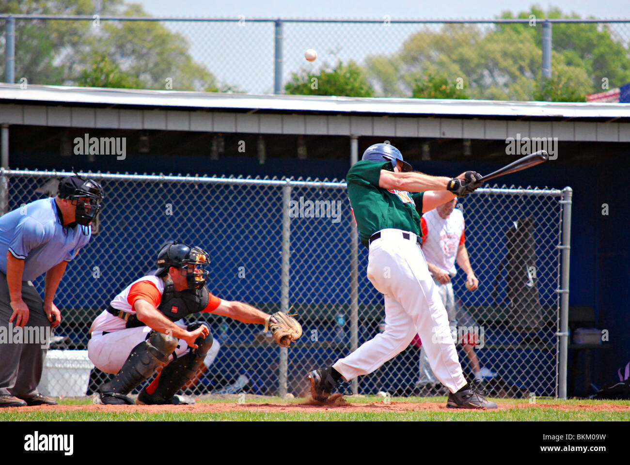 Baseball batter catcher hi-res stock photography and images - Alamy