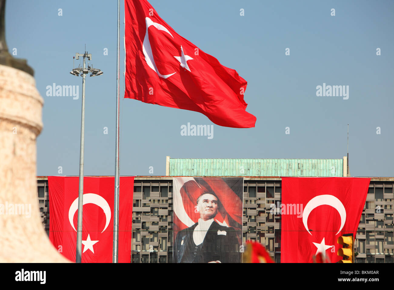 Turkey, Istanbul, Ataturk monument, Beyoglu, square, Place de Taksim ...