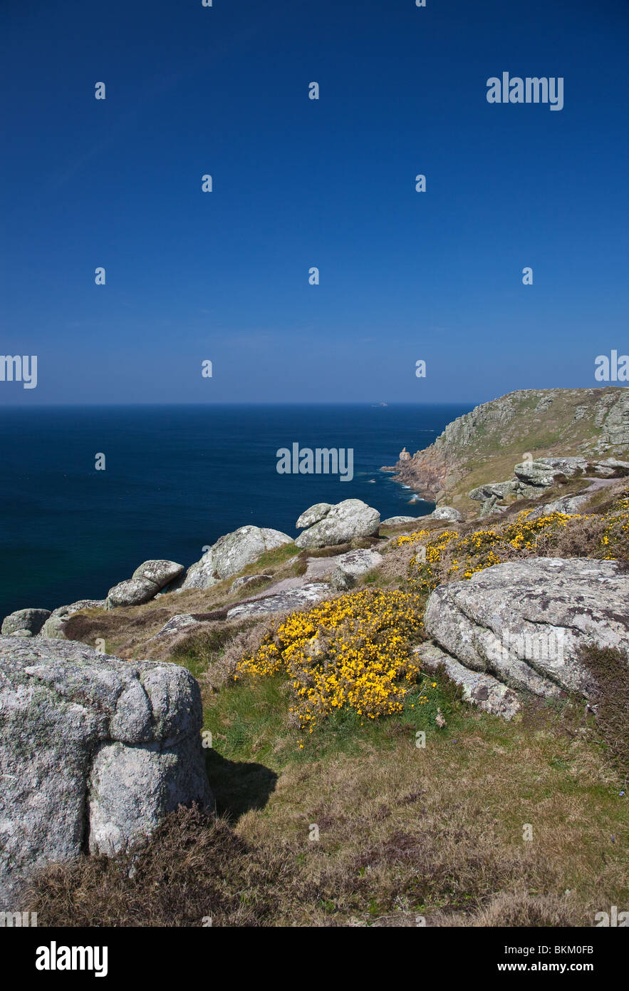 Coast Path from Lands End to Sennen Cove and Beach, Near Lands End ...