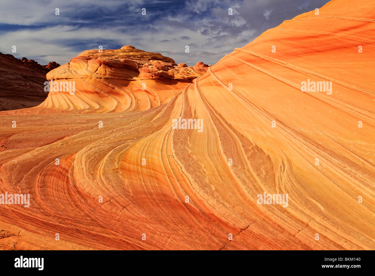 Eroded sandstone formations in Vermilion Cliffs National Monument ...