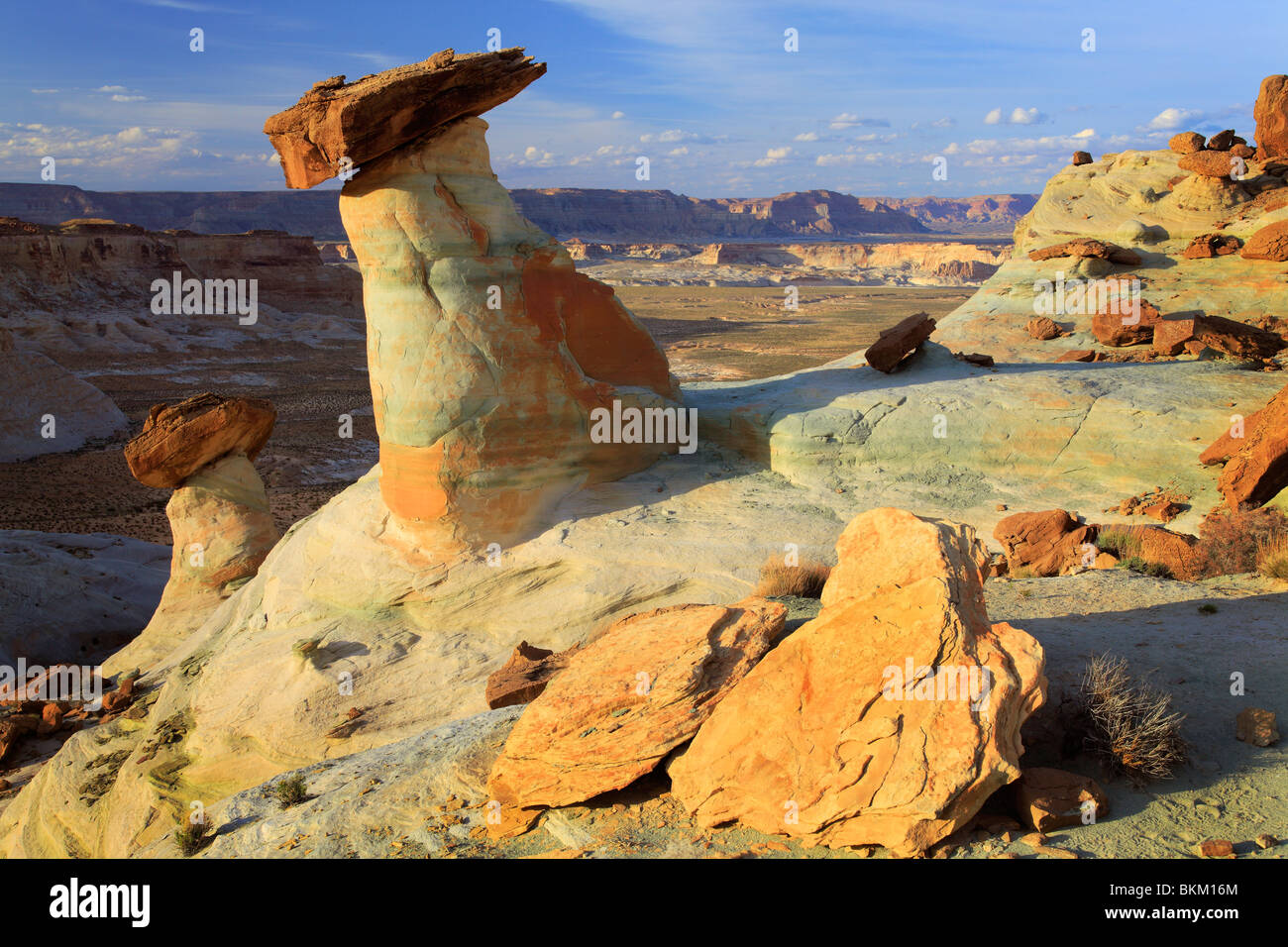 Sandstone hoodoos in the Glen Canyon National Recreation Area Stock ...