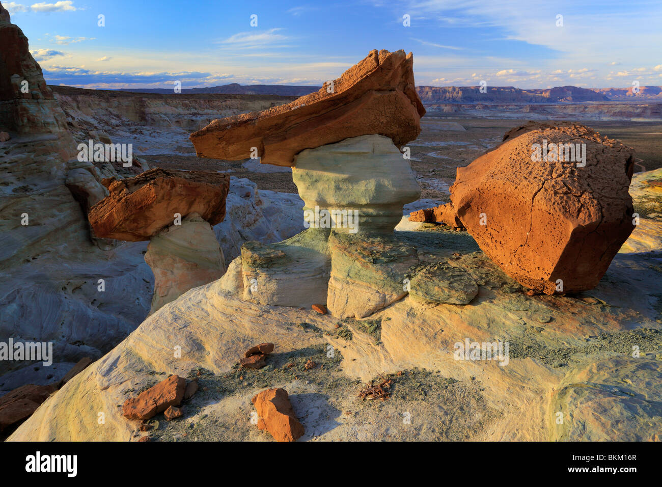 Sandstone hoodoos in the Glen Canyon National Recreation Area Stock ...