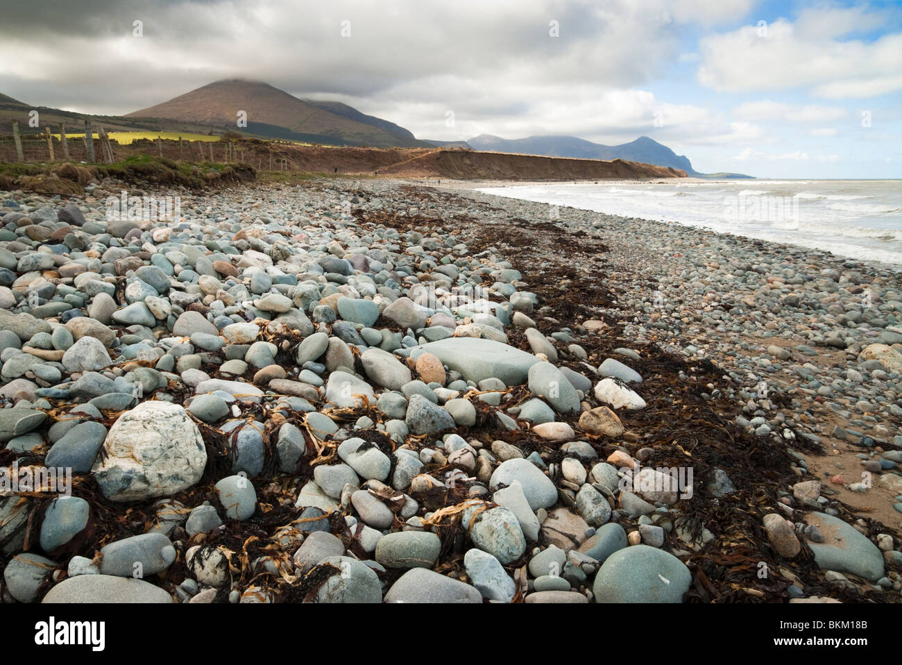 Beach on the Llyn (Lleyn) Peninsula in North Wales near Caernarfon ...