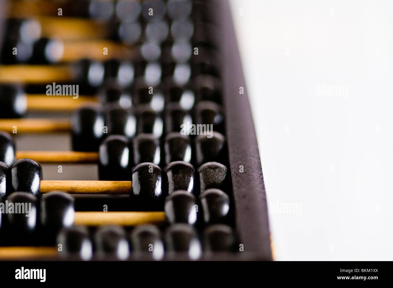 Old vintage wooden abacus on white background Stock Photo - Alamy