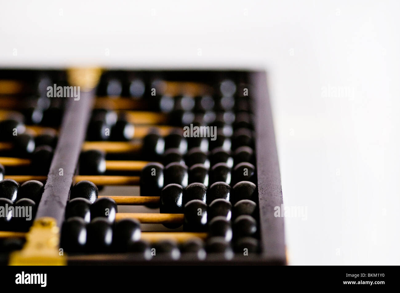 Old vintage wooden abacus on white background Stock Photo - Alamy
