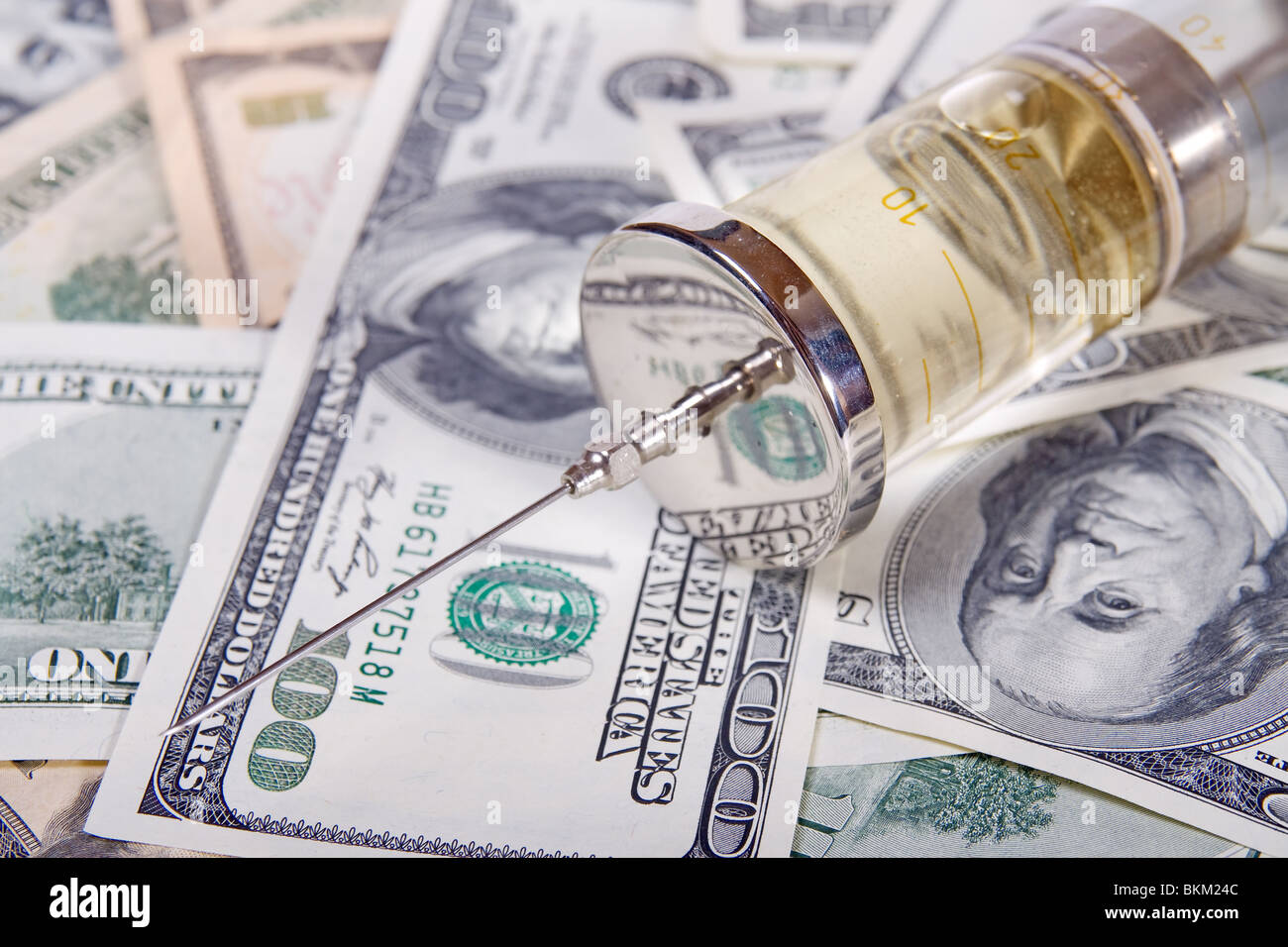 money with injection Stock Photo - Alamy