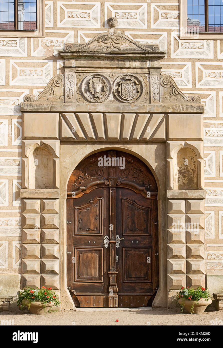 door in castle Stock Photo - Alamy