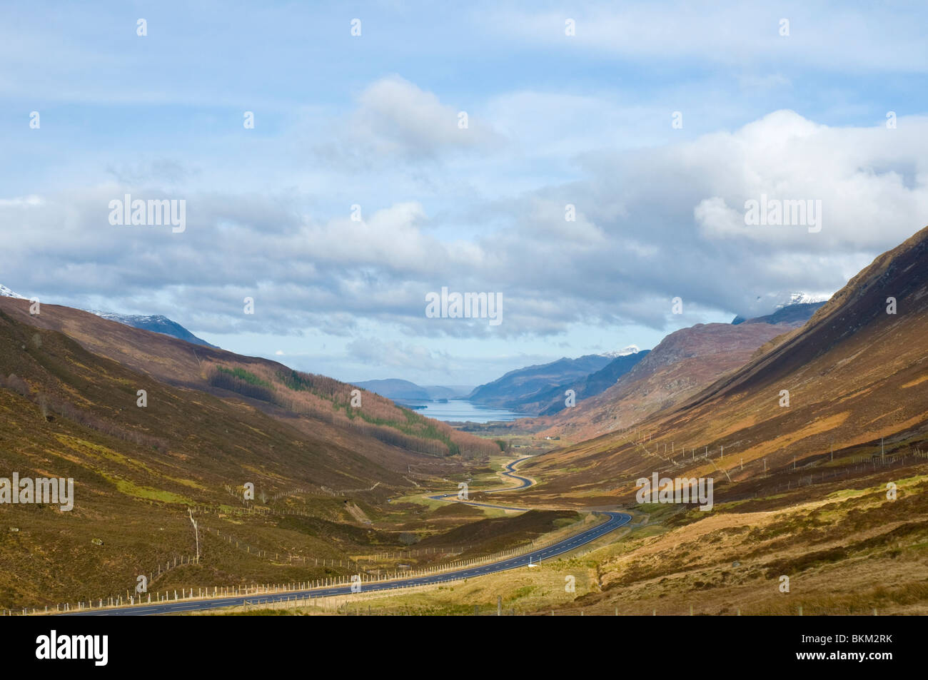 Looking down on Loch Maree from Glen Docherty Ross & Cromarty Highland ...
