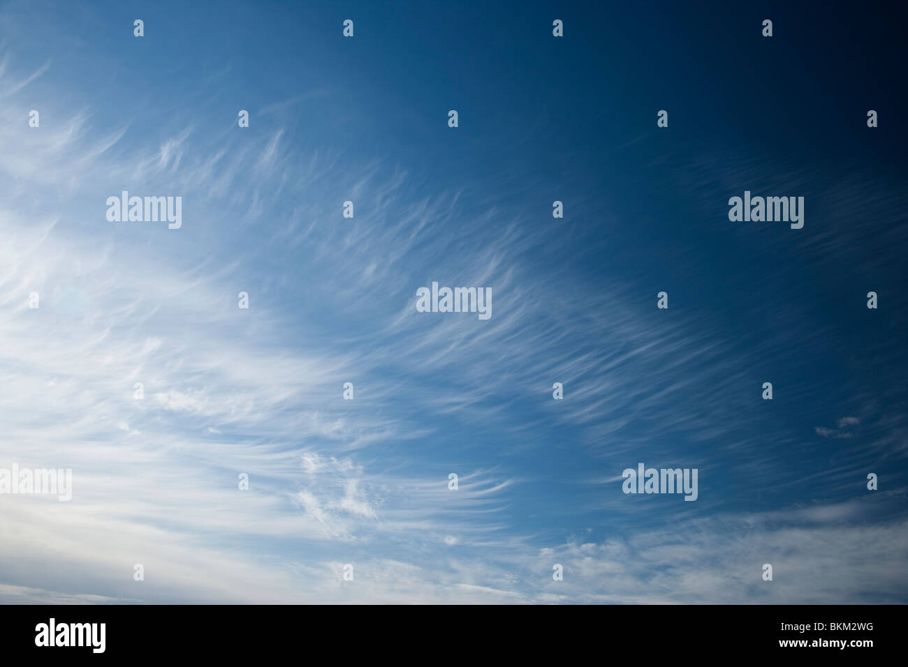 Cirrus and altocumulus clouds Stock Photo - Alamy