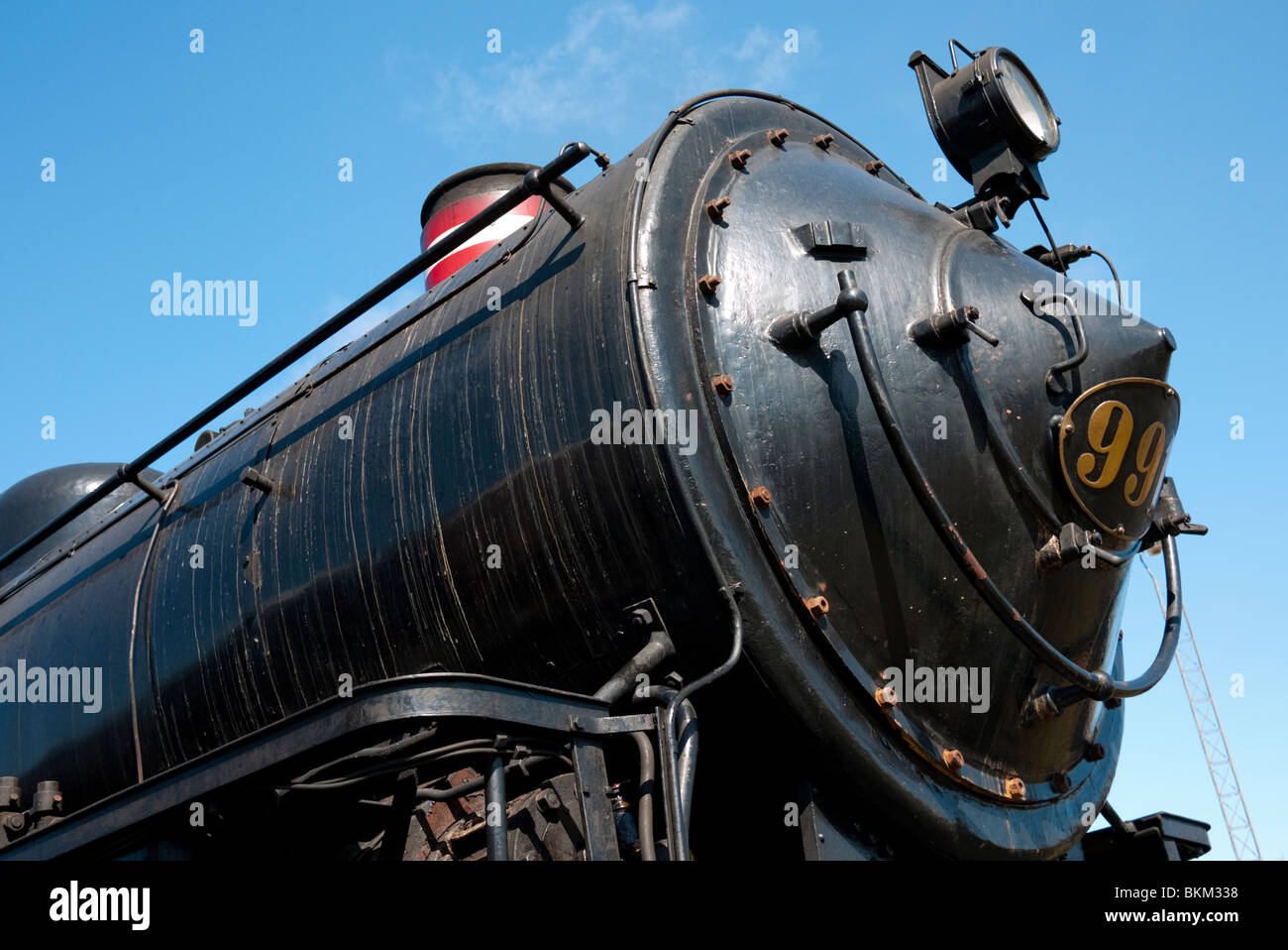 Danish steam locomotive 911 front view Stock Photo - Alamy