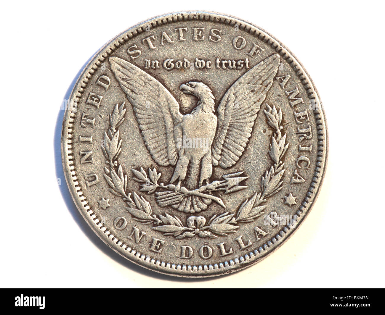 Silver dollar with design background hi-res stock photography and ...