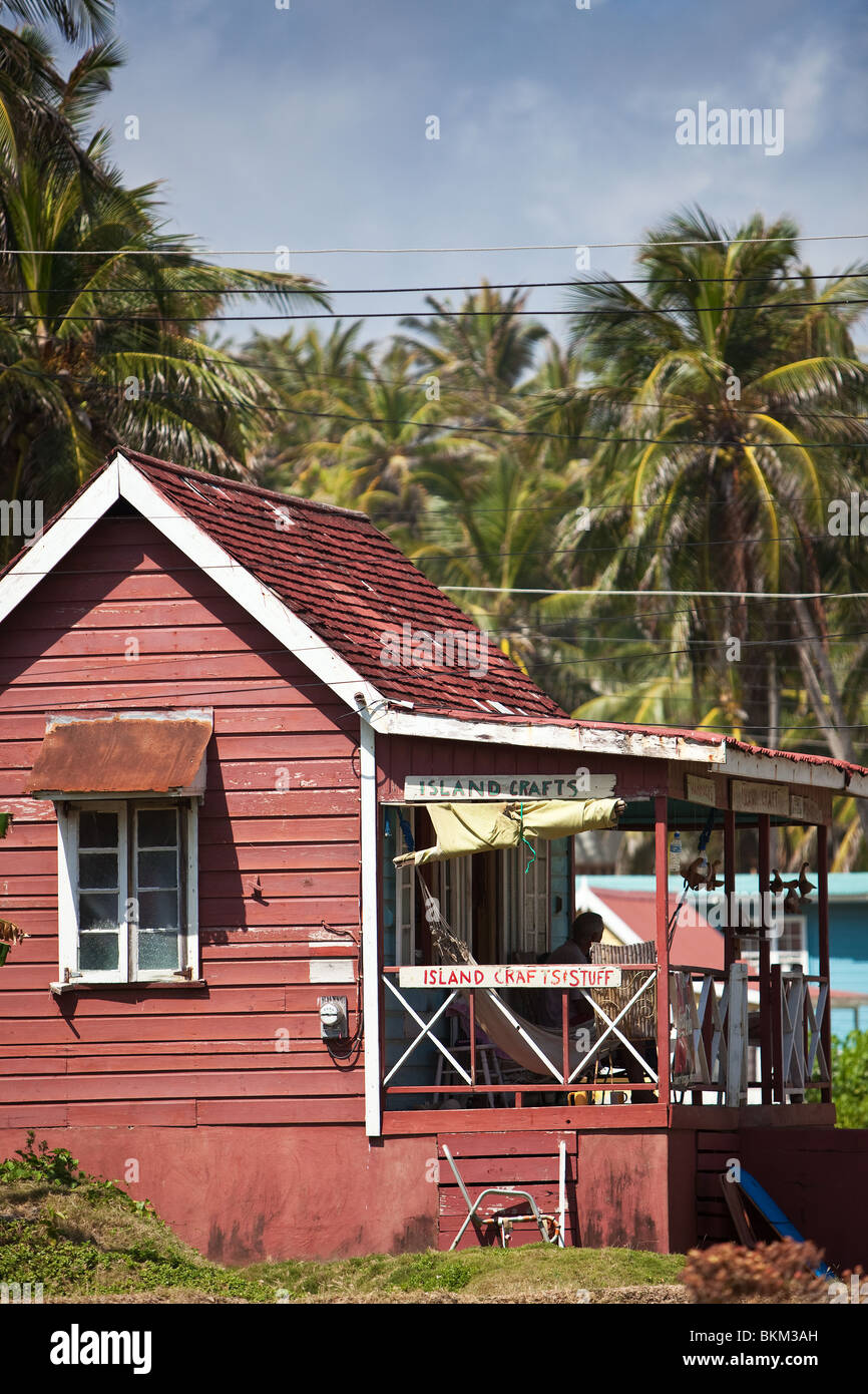 Island Crafts Shack, Bathsheba, Barbados, West Indies, Caribbean Stock ...