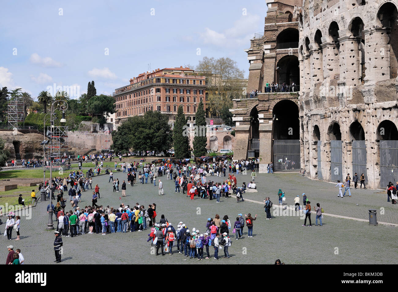 Tourists outside Colosseum, Rome, Italy Stock Photo - Alamy