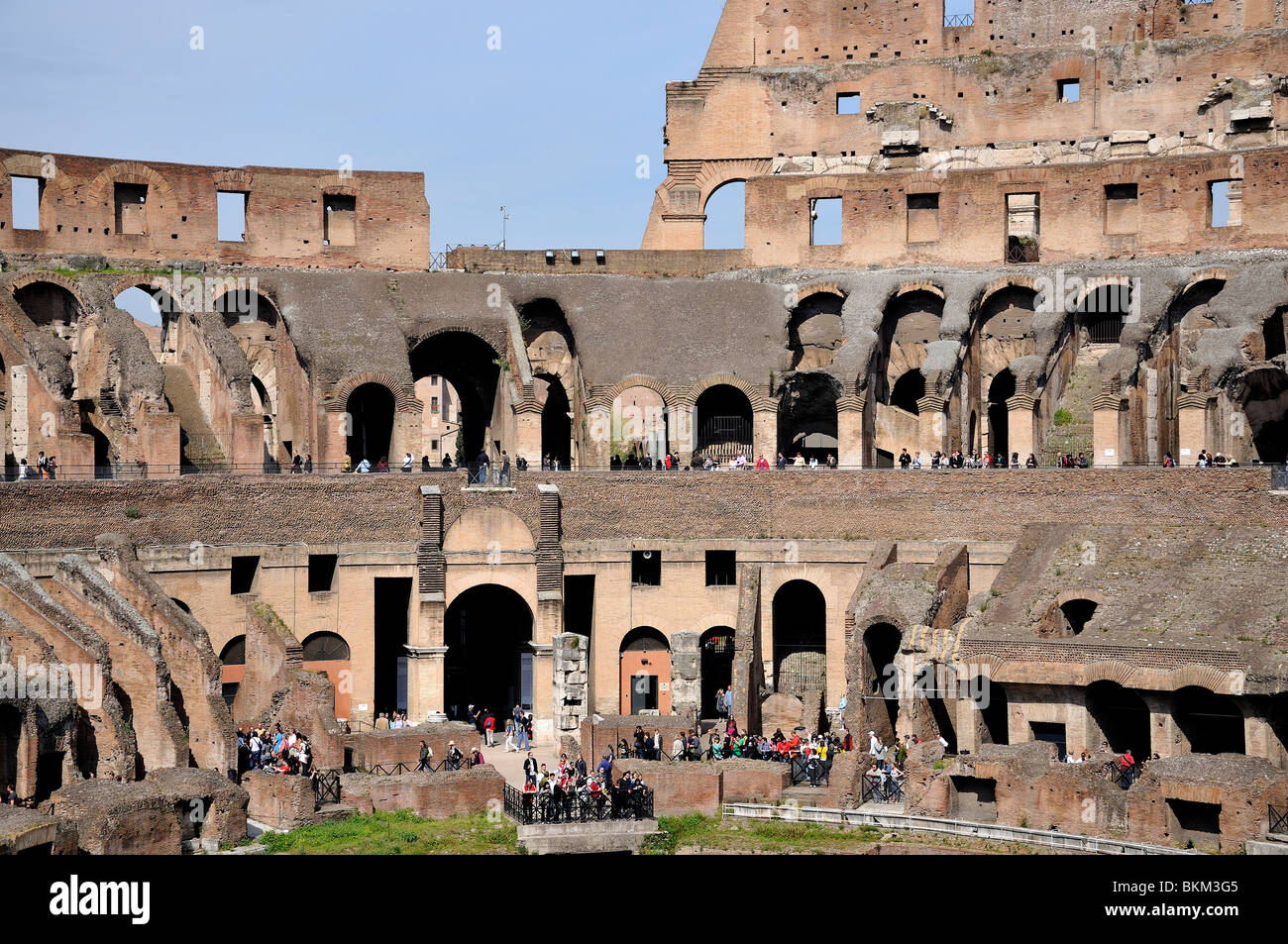 Inside view of Colosseum, Rome, Italy Stock Photo - Alamy