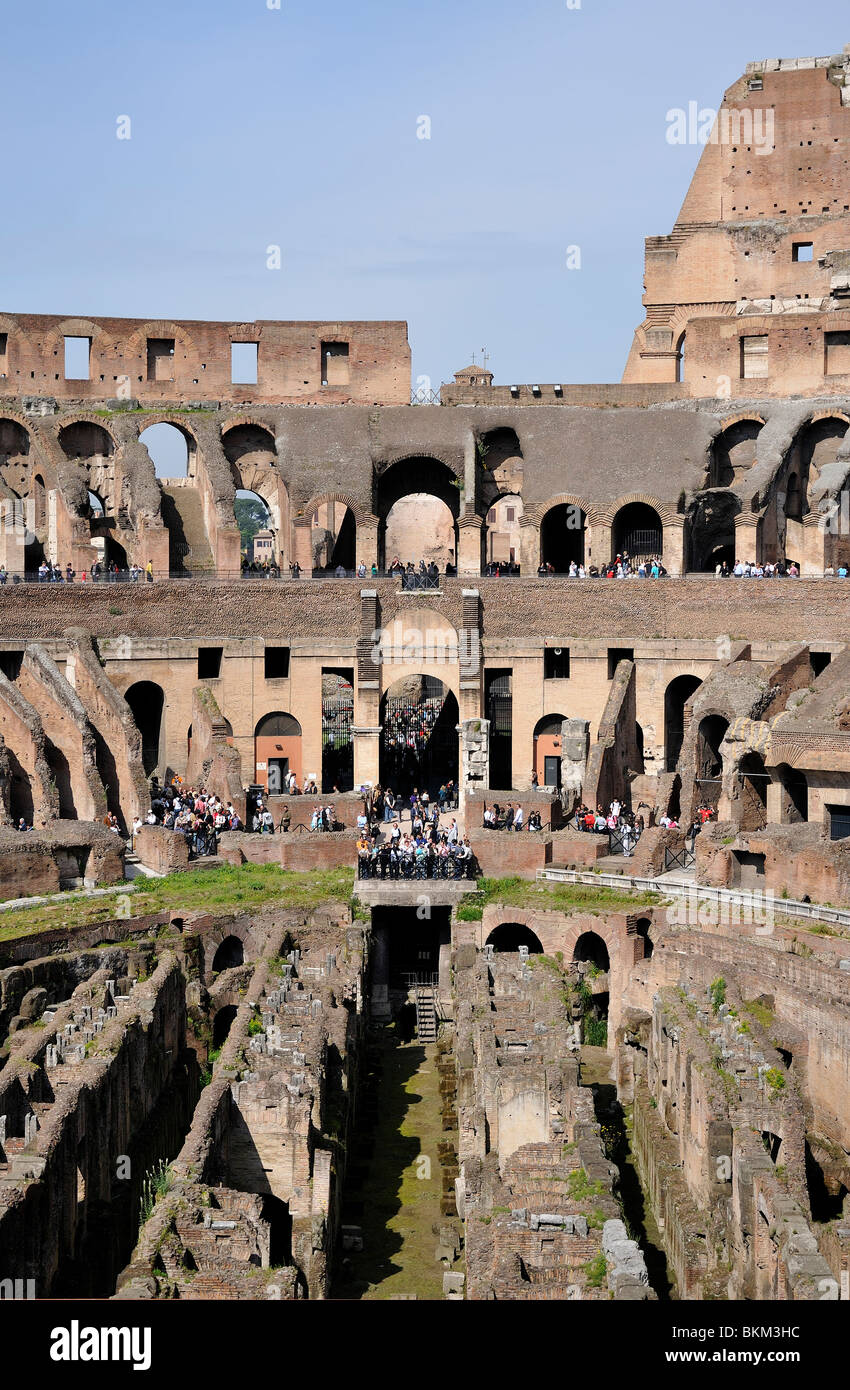Inside view of Colosseum, Rome, Italy Stock Photo - Alamy