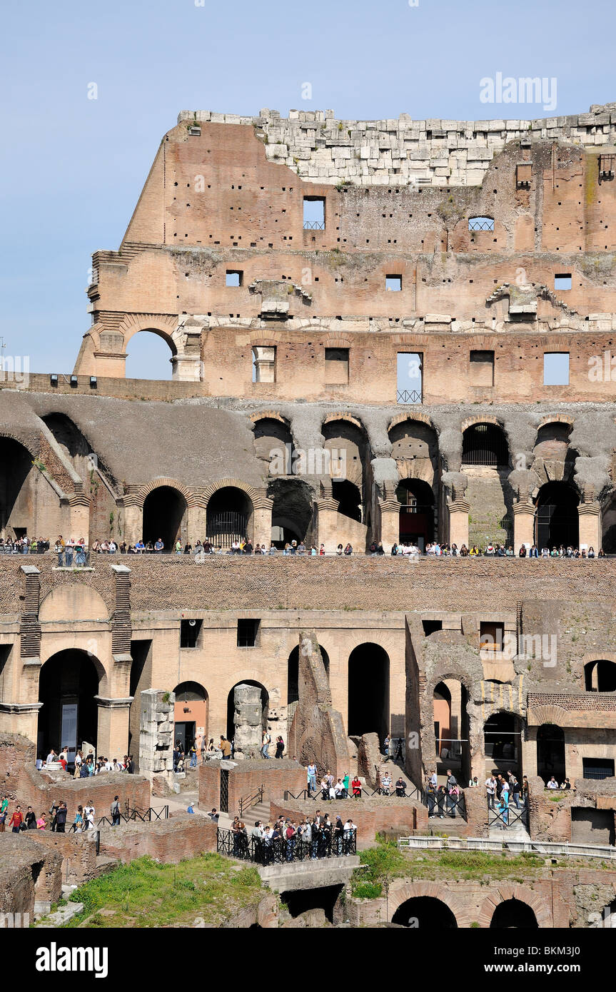 Inside view of Colosseum, Rome, Italy Stock Photo - Alamy