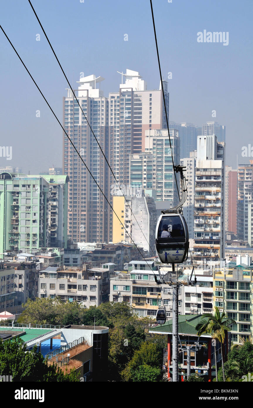 cableway, Guia garden cable car, Macau, China Stock Photo - Alamy
