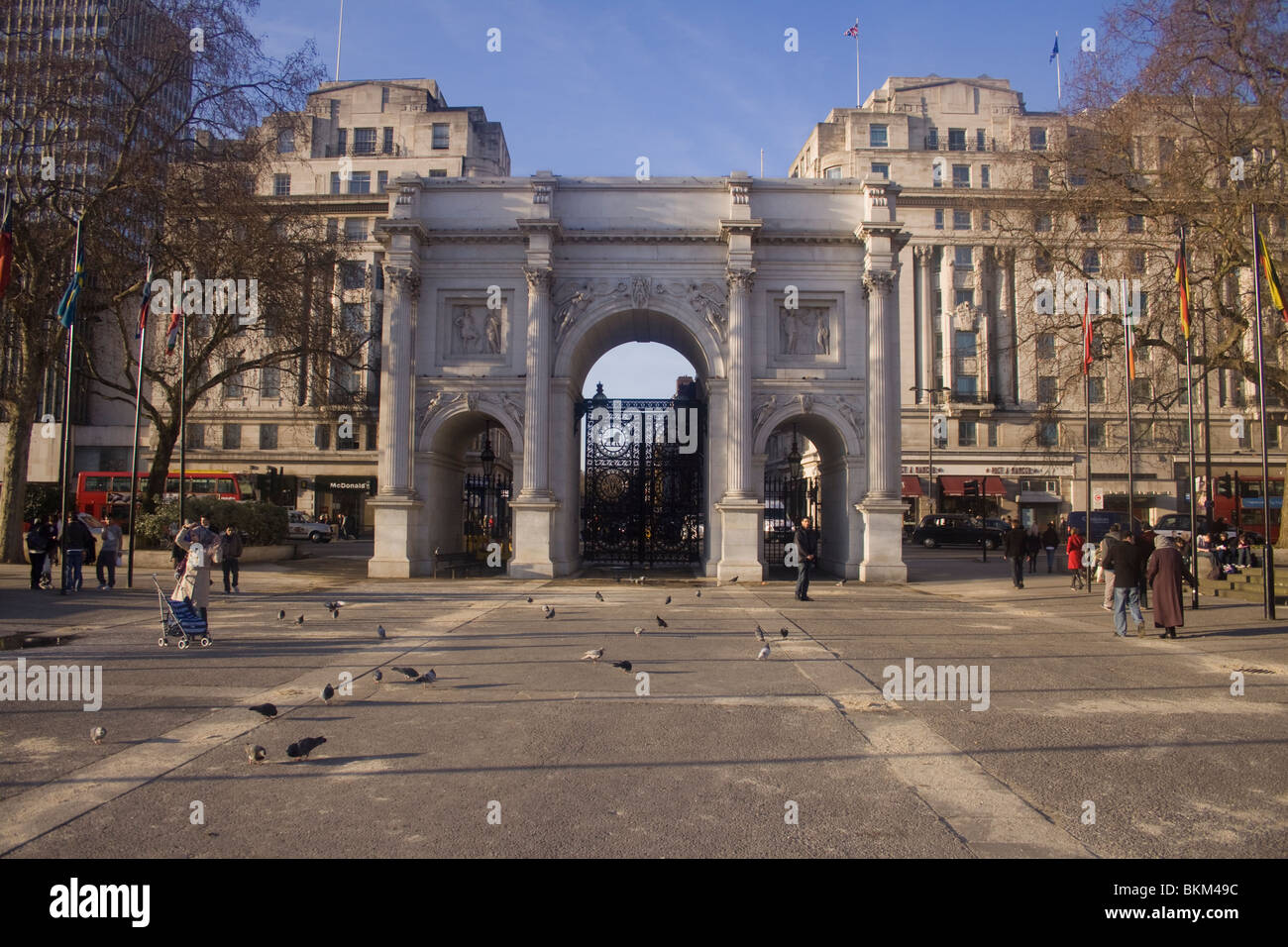 Marble Arch, Oxford Street, London, england Stock Photo - Alamy
