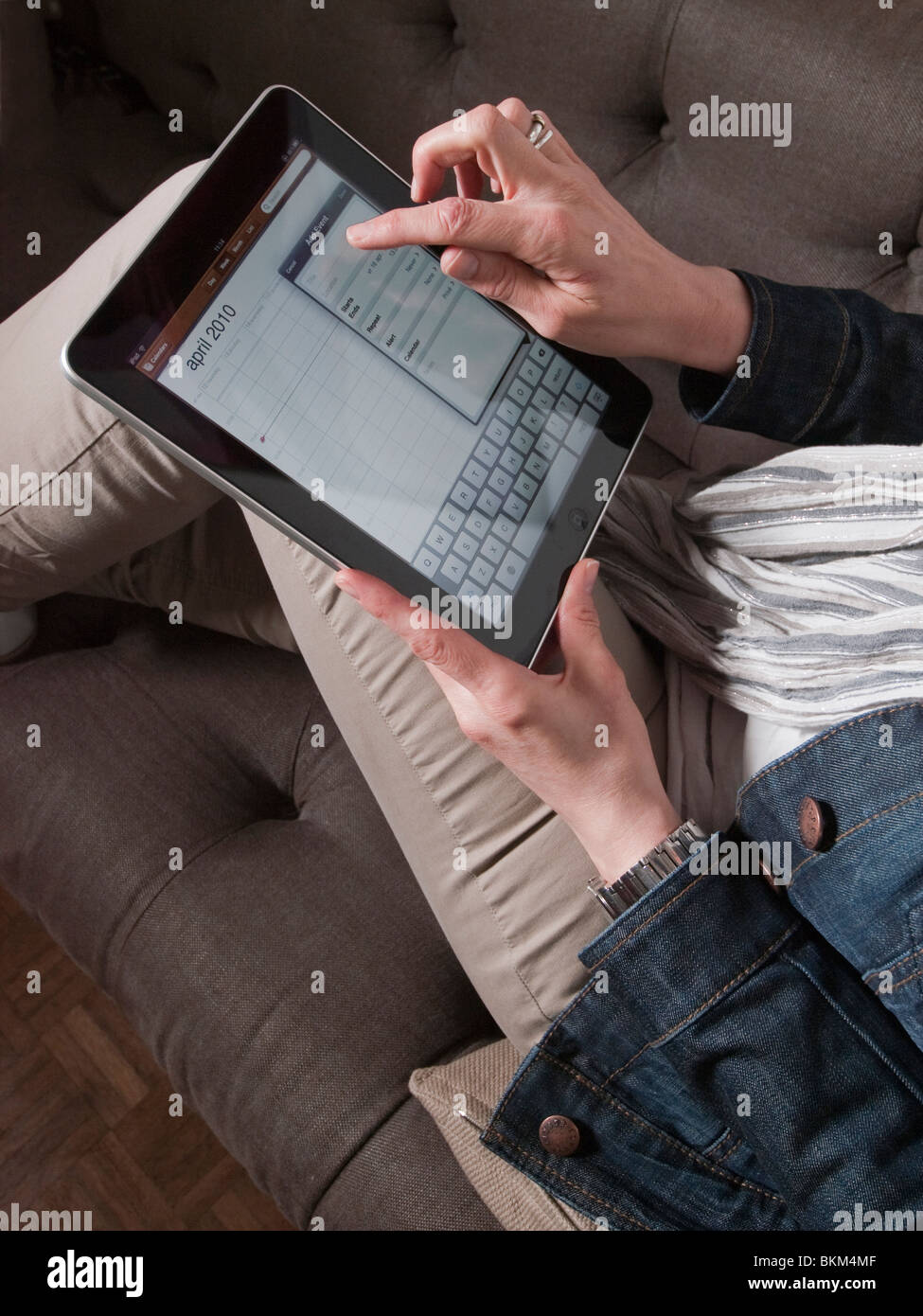 Device touchscreen fingers hi-res stock photography and images - Alamy