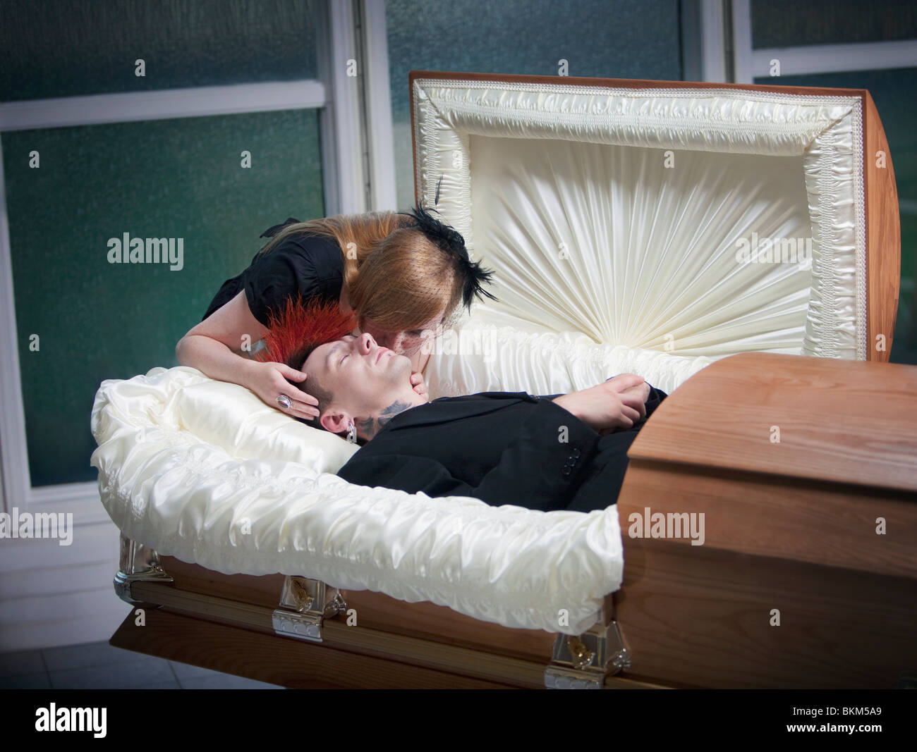 Grieving The Death Of A Loved One Stock Photo - Alamy