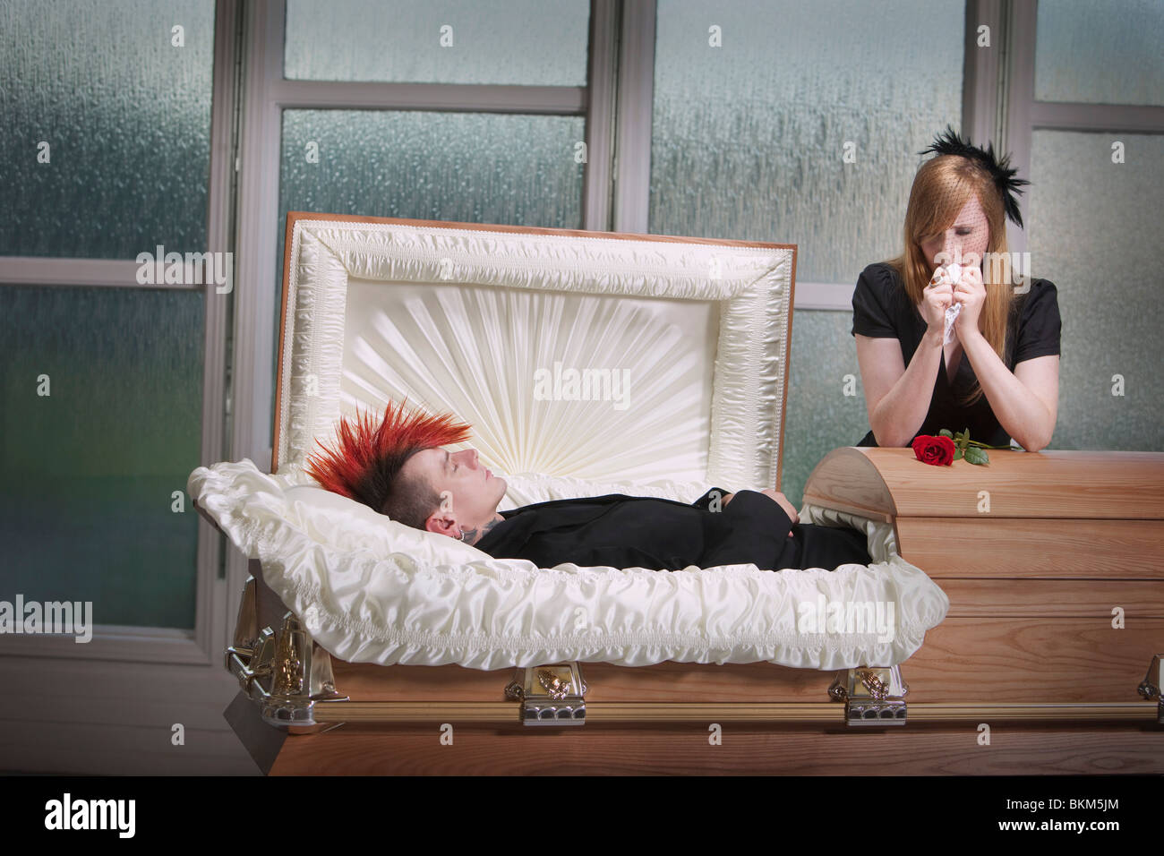 Death grief sorrow crying coffin hi-res stock photography and images ...